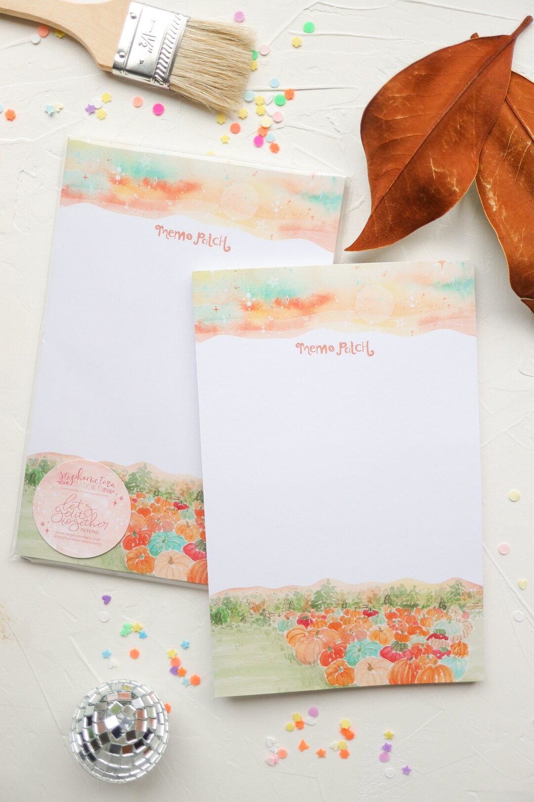 Memo Patch Back to School Notepads / Fall Stationery / Autumn ...