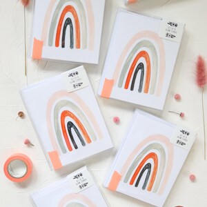Rainbow Card, Rainbow Card Sets, Watercolor Rainbow Cards, Boho Rainbow ...
