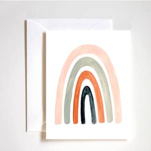 Rainbow Card, Rainbow Card Sets, Watercolor Rainbow Cards, Boho Rainbow ...