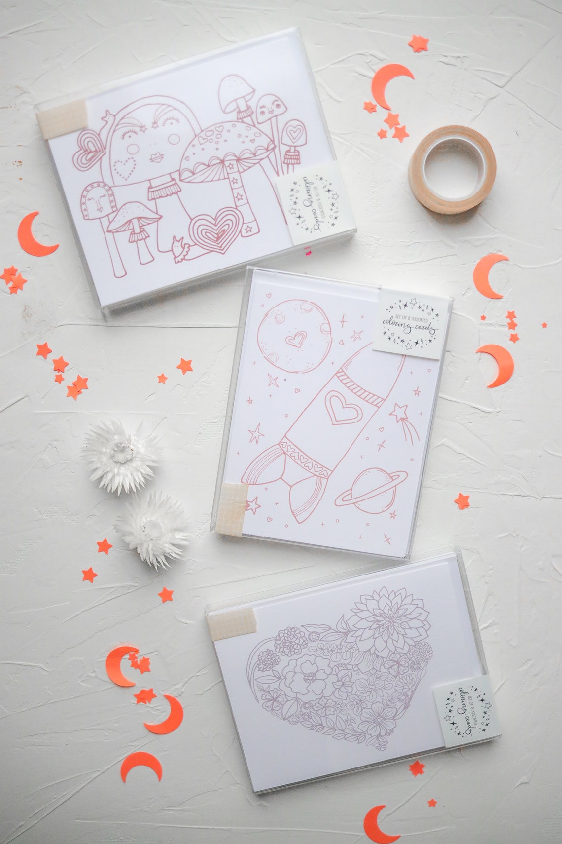 Coloring Cards for Kids / Coloring Books / Kids Holiday Craft | Etsy