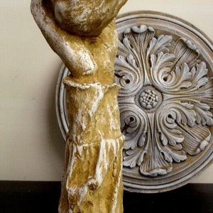 20" Face in Hand Statue Art Deco - Etsy