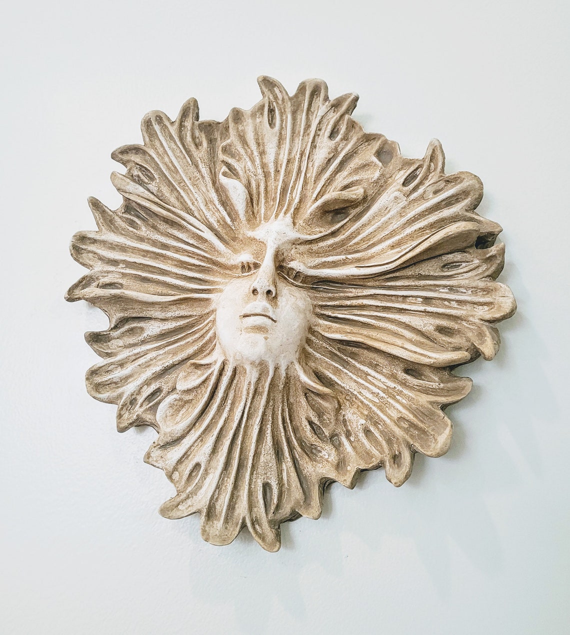 14 Dryad All Leaf Green Woman Face Wall Plaque 10060 | Etsy