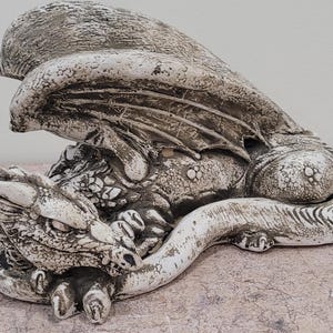 Rare Mythical Dragon Statue Vintage Sculpture Home Garden Decor - Etsy