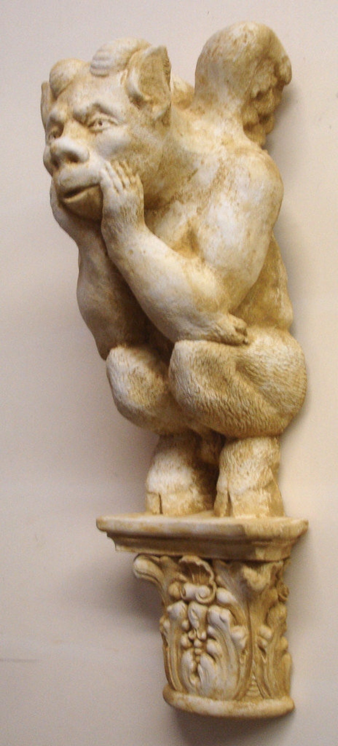 28" Squatter Gargoyle Wall Plaque - Etsy