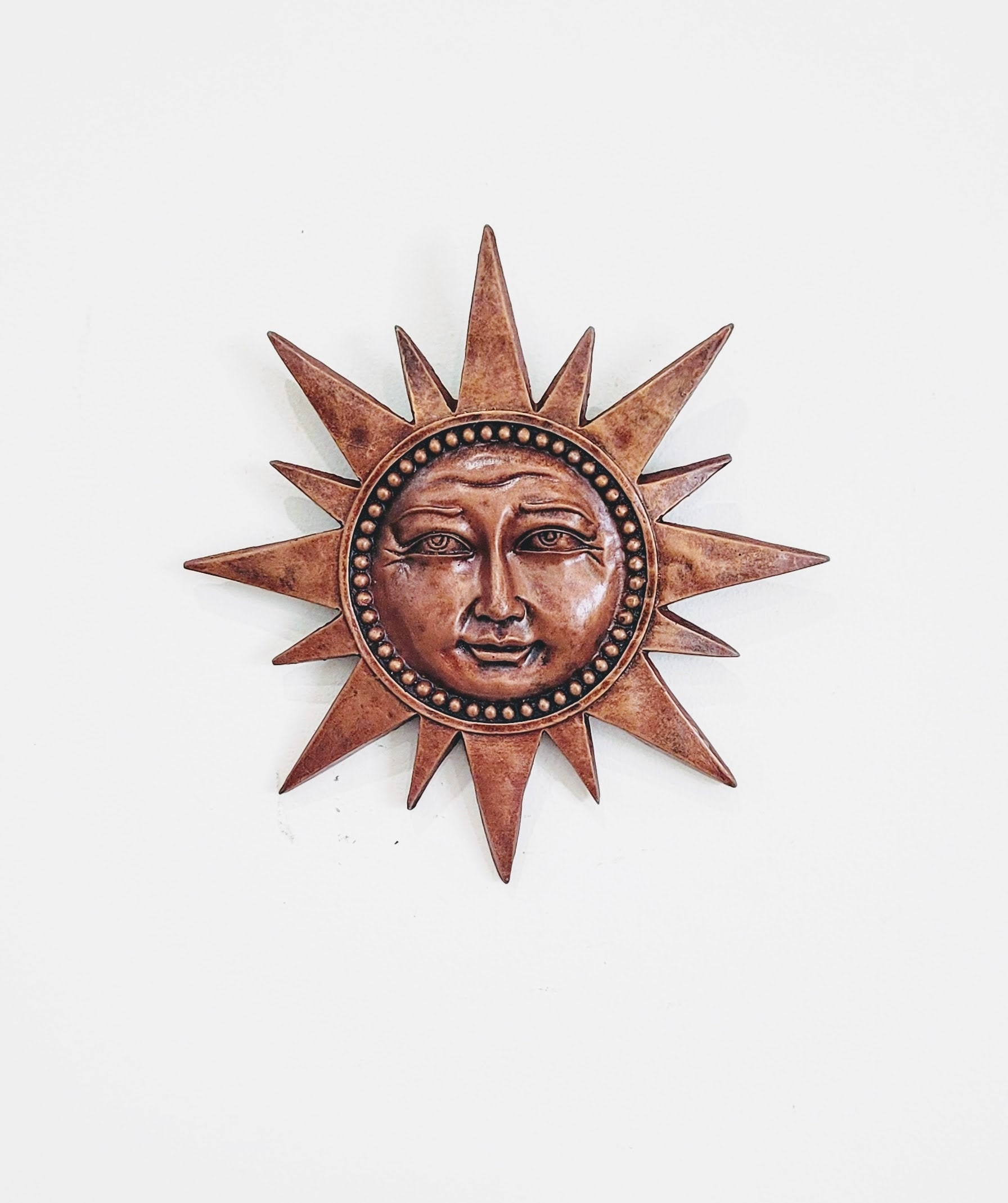 Celestial Spike Sun Sculpture Wall Plaque Home Decor | Etsy