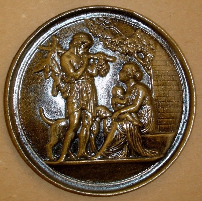 Classical Greek Wall Plaques Home Decor Sculpture Set of 4 - Etsy