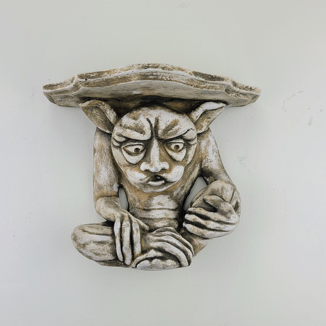 Gargoyle Bracket Shelf Sconce - Etsy