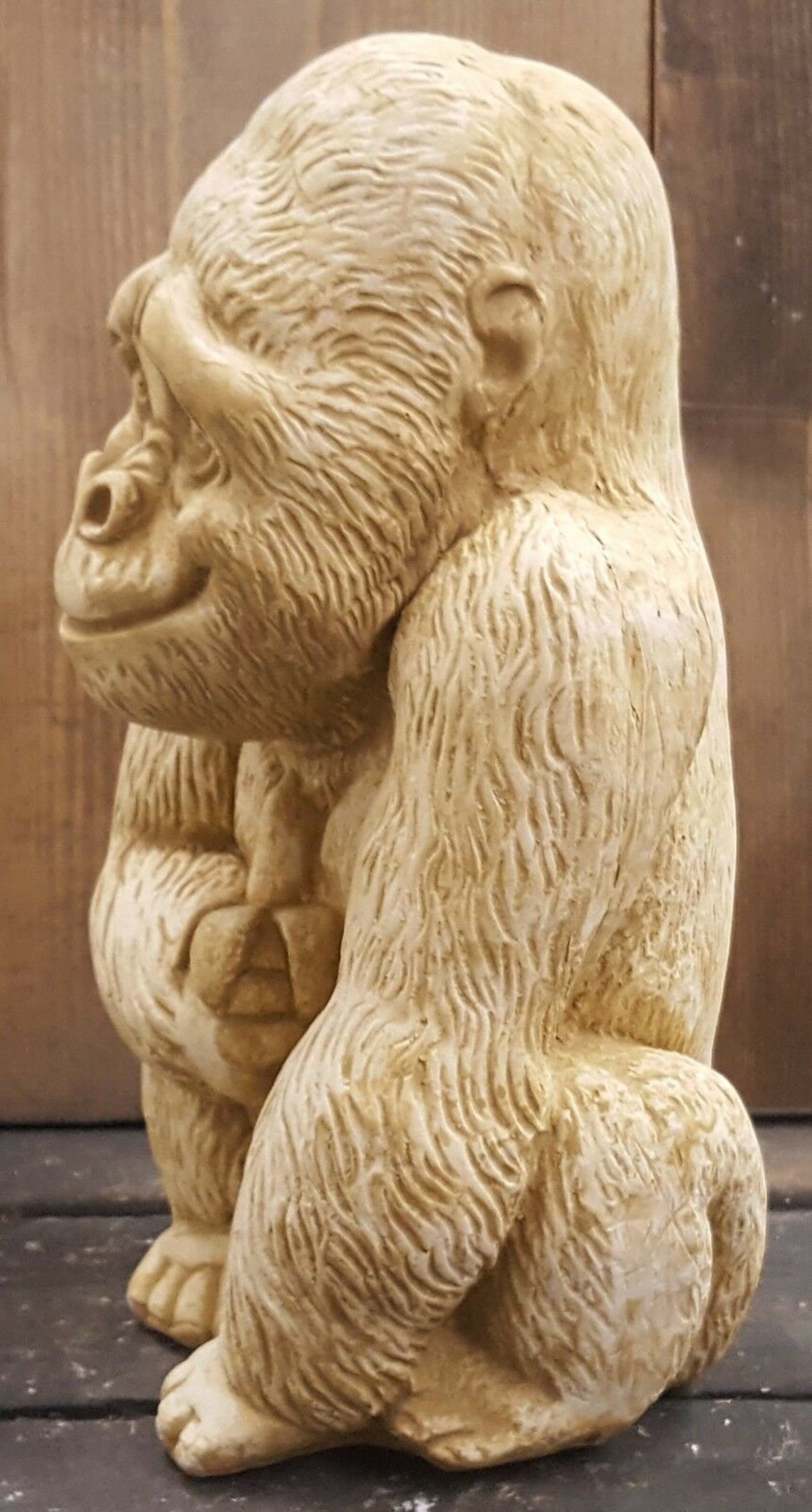 Gorilla Vintage Statue Ape Monkey Sculpture - Etsy