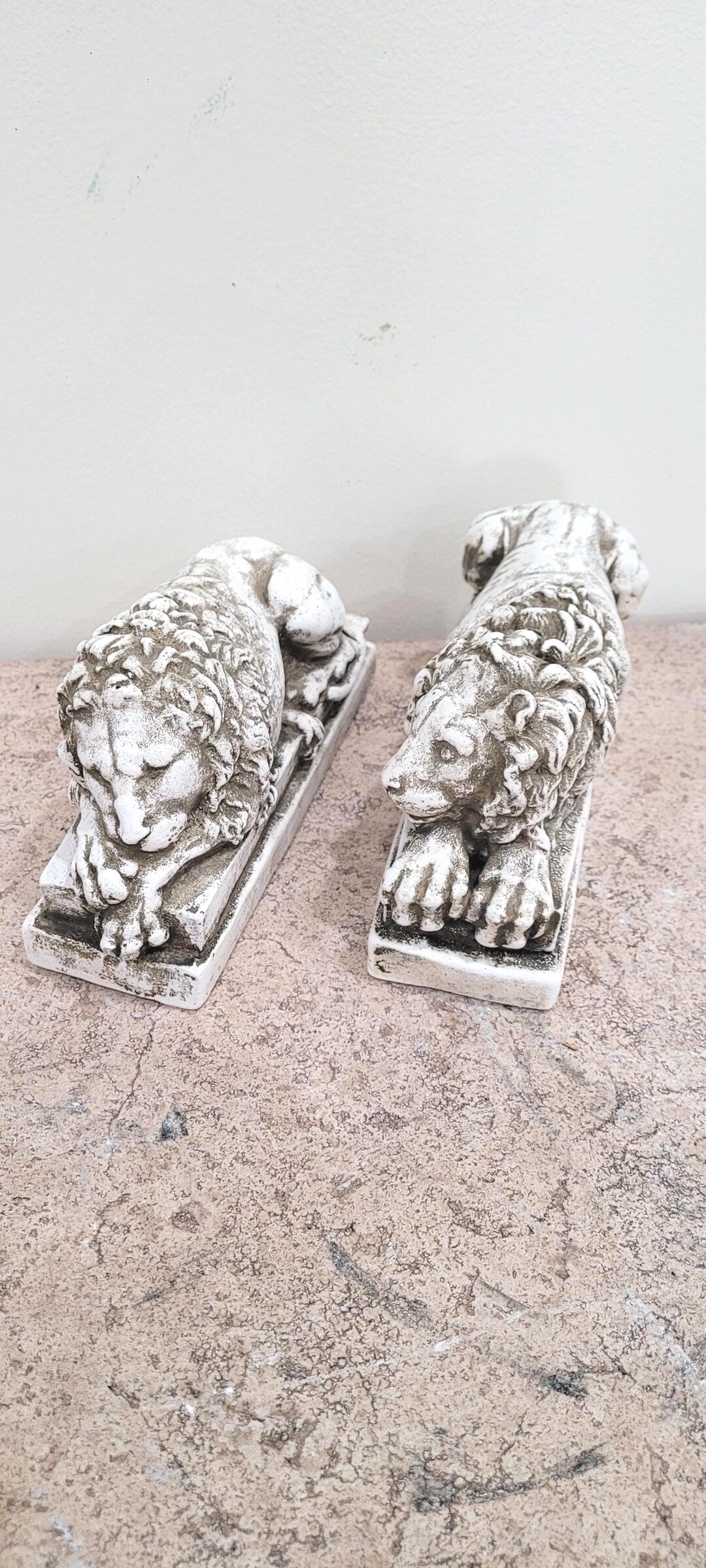 Antonio Canova Lions From the Vatican Sleeping Lions Bookends PAIR - Etsy