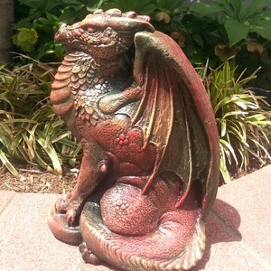 Mythical Dragon Statue 11 Sculpture Home Garden Decor | Etsy