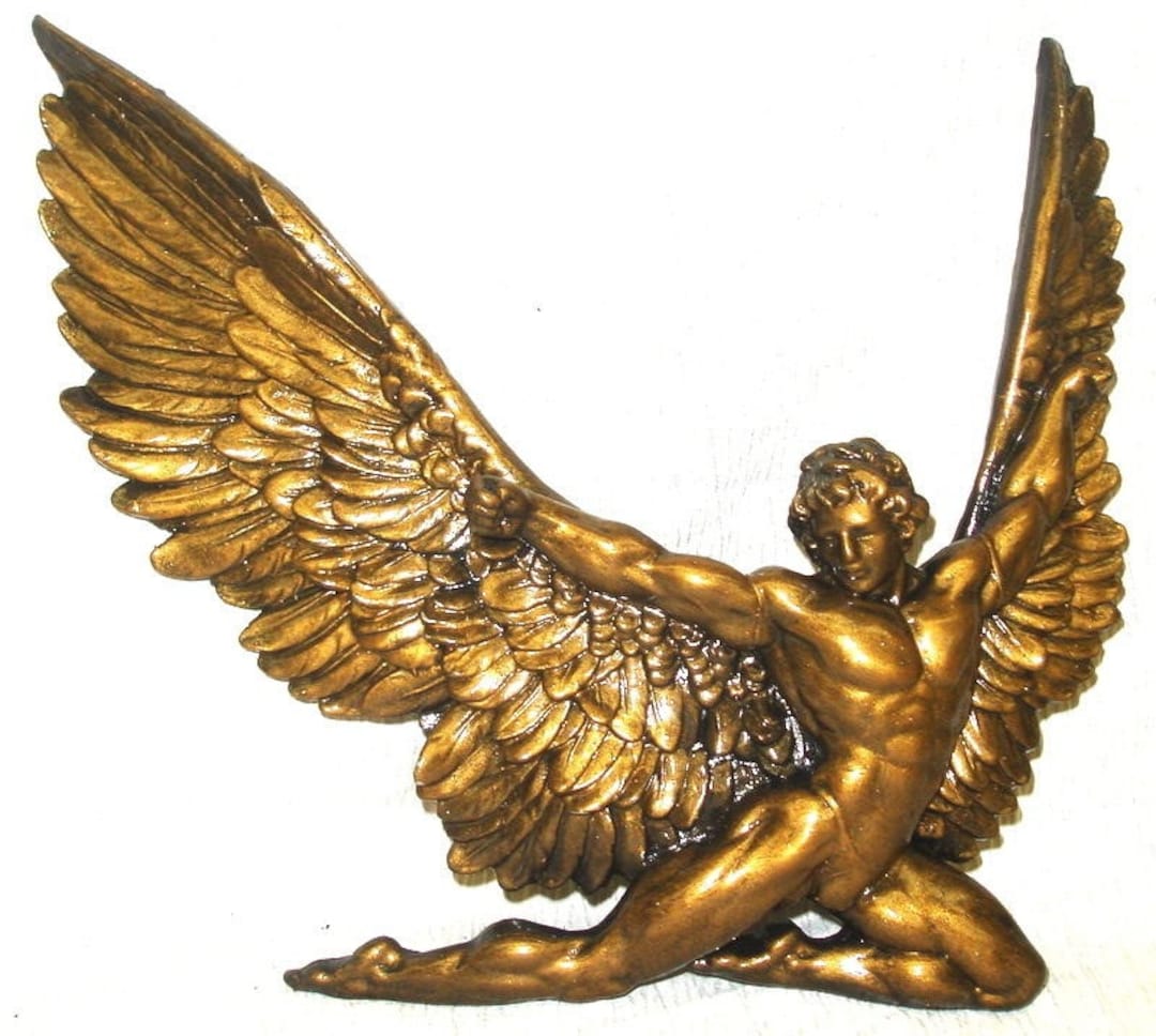Icarus Daedulus Winged Flight Greek Angel Myth Plaque - Etsy