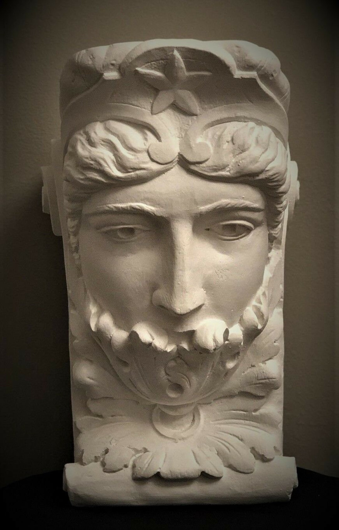 Star Lady Head Corbel Vintage Reproduction Architectural King Face Head ...