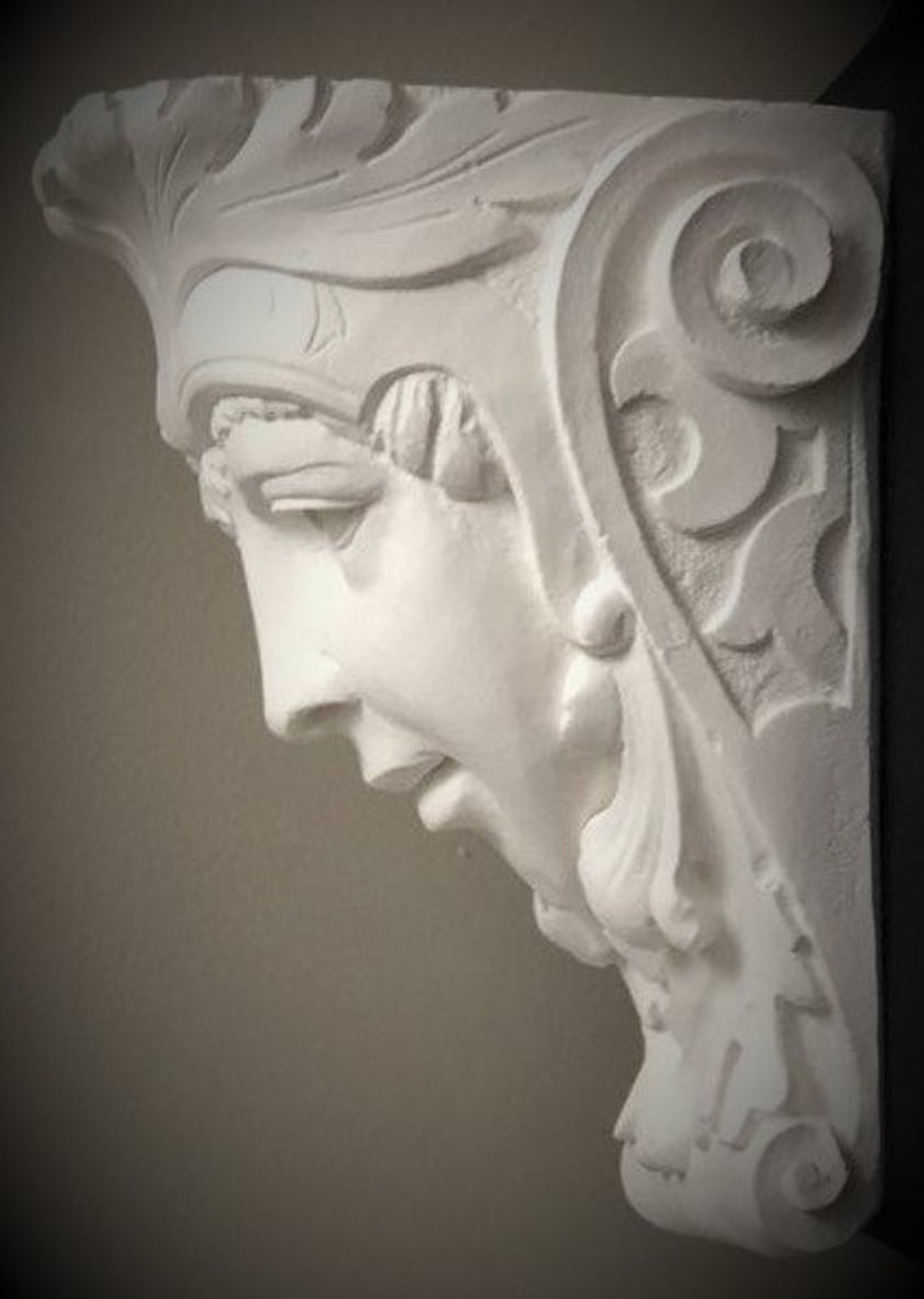Lady Soldier Head Corbel Vintage Reproduction King Face Head Collection ...