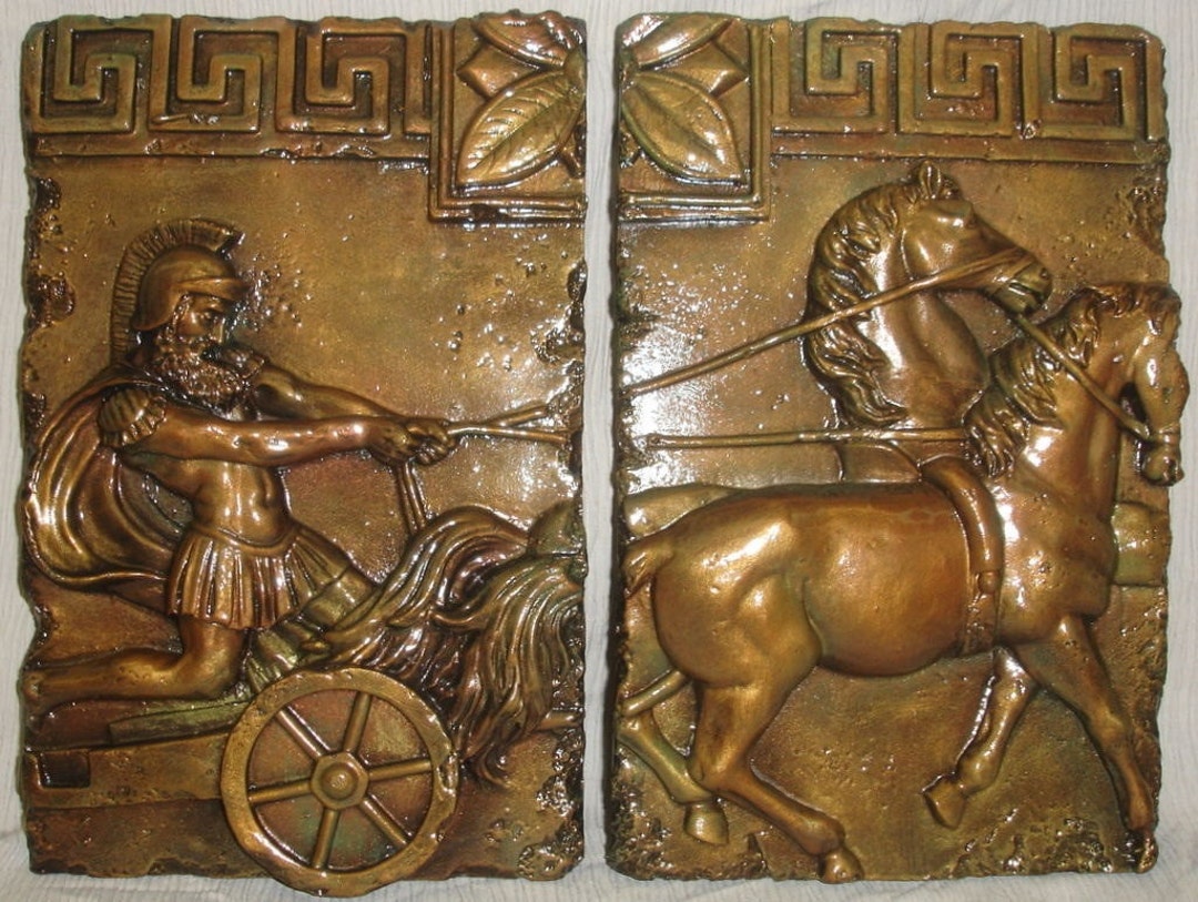 Roman Biga Chariot Diptych Roman Wall Sculpture - Etsy