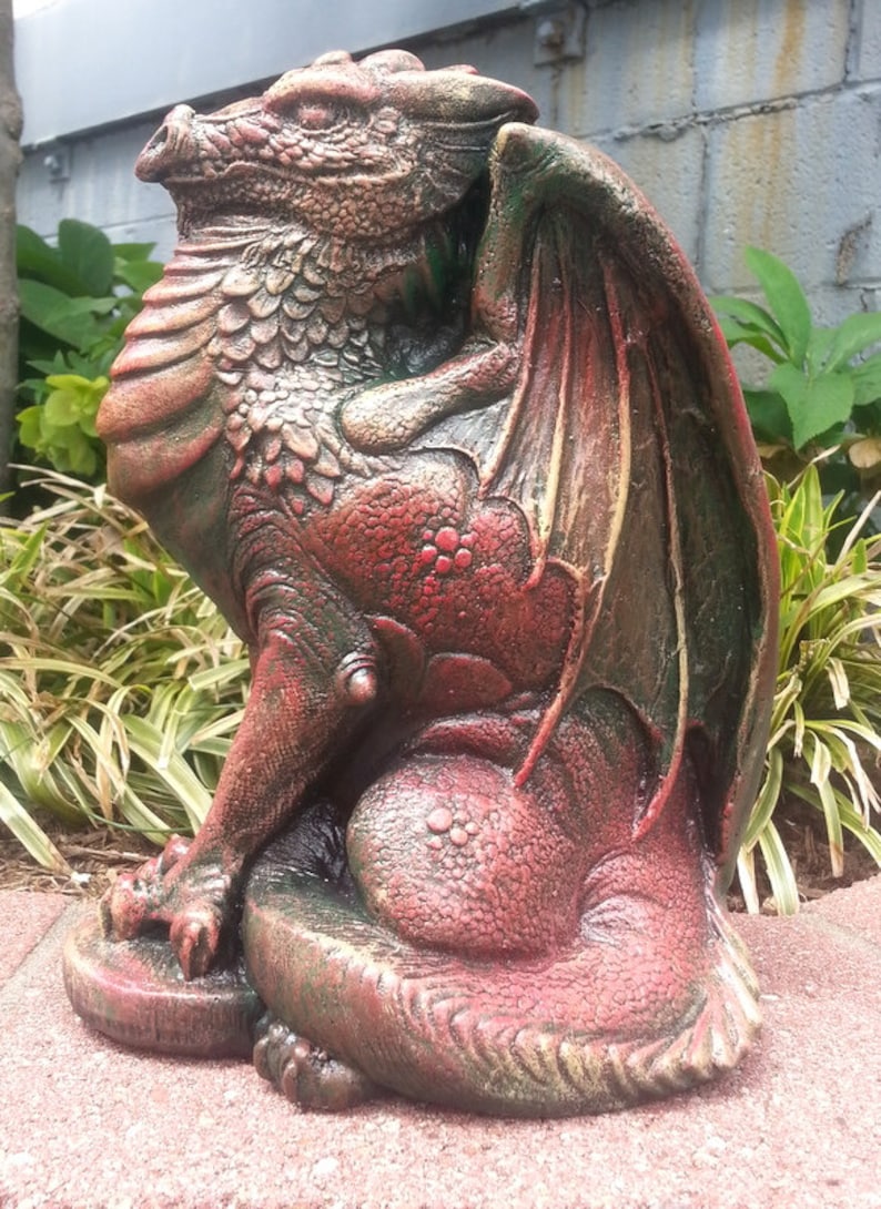 Mythical Dragon Statue 11 Sculpture Home Garden Decor - Etsy