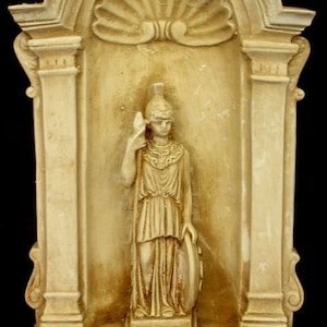 Greek Art Athena Wall Sculpture Home Decor Plaque Roman - Etsy