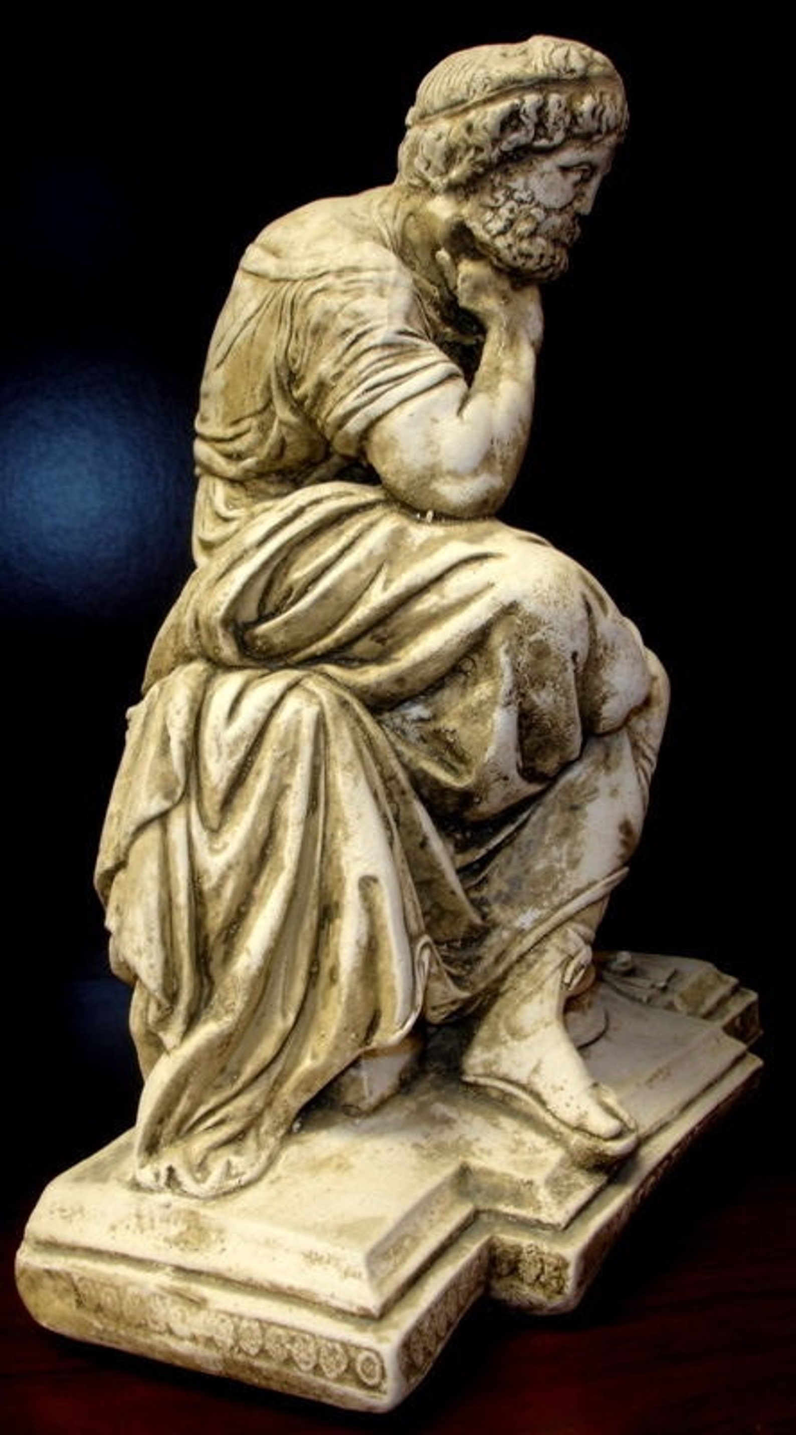 Statue of Seated Socrates Home Decor Sculpture Statue Art | Etsy