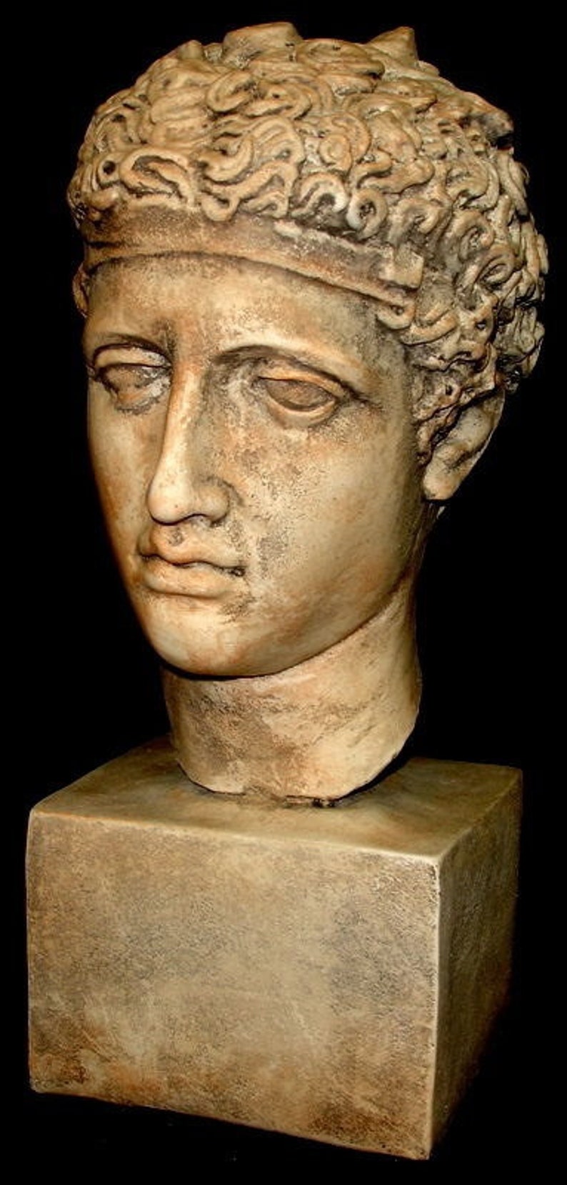 Busto de escultura del Museo Metropolitano de la estatua de un atleta ...