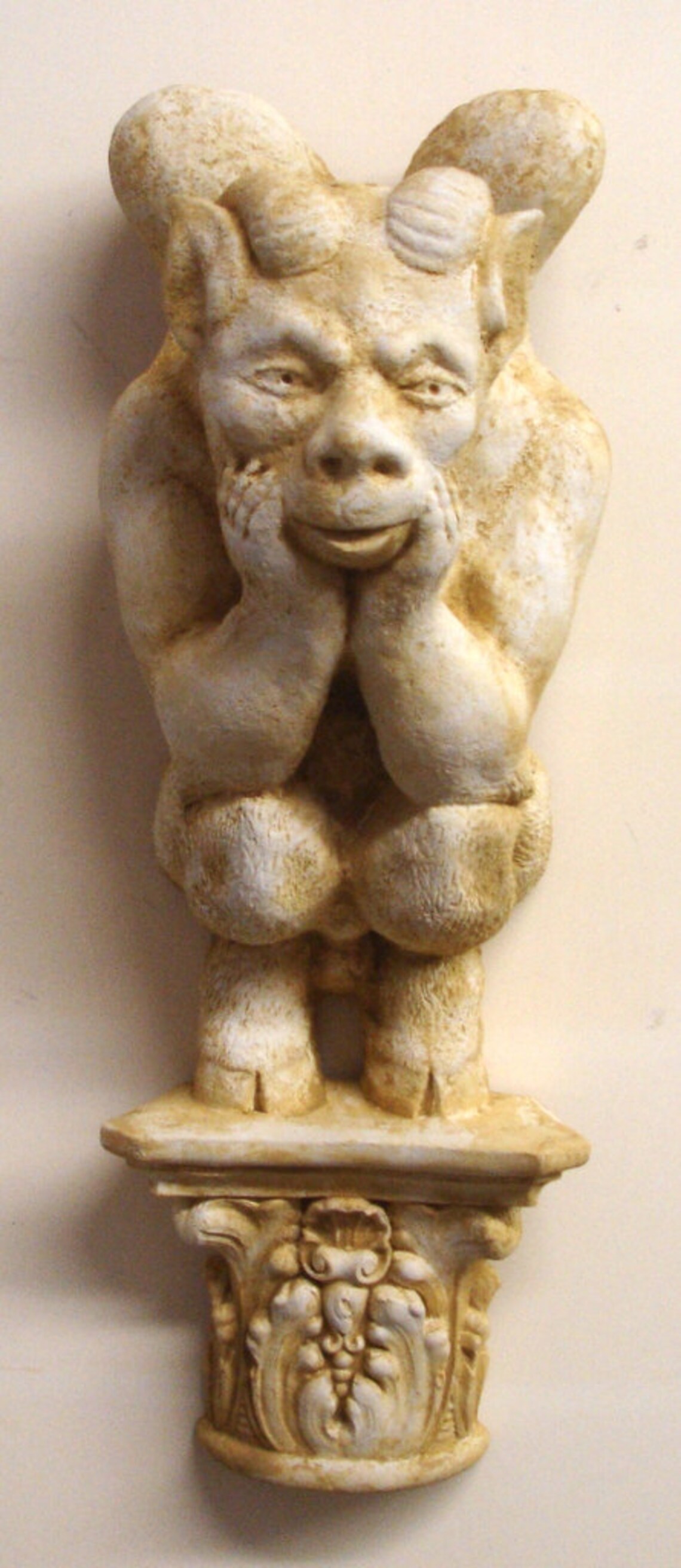 28" Squatter Gargoyle Wall Plaque - Etsy