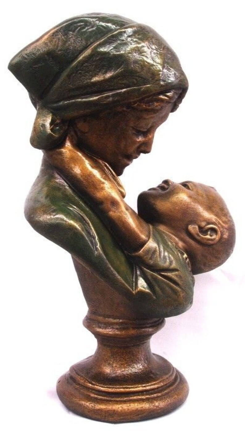 Victorian Mother and Child Statue Classic Art Sculpture | Etsy