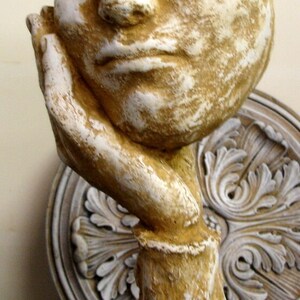 20" Face in Hand Statue Art Deco - Etsy