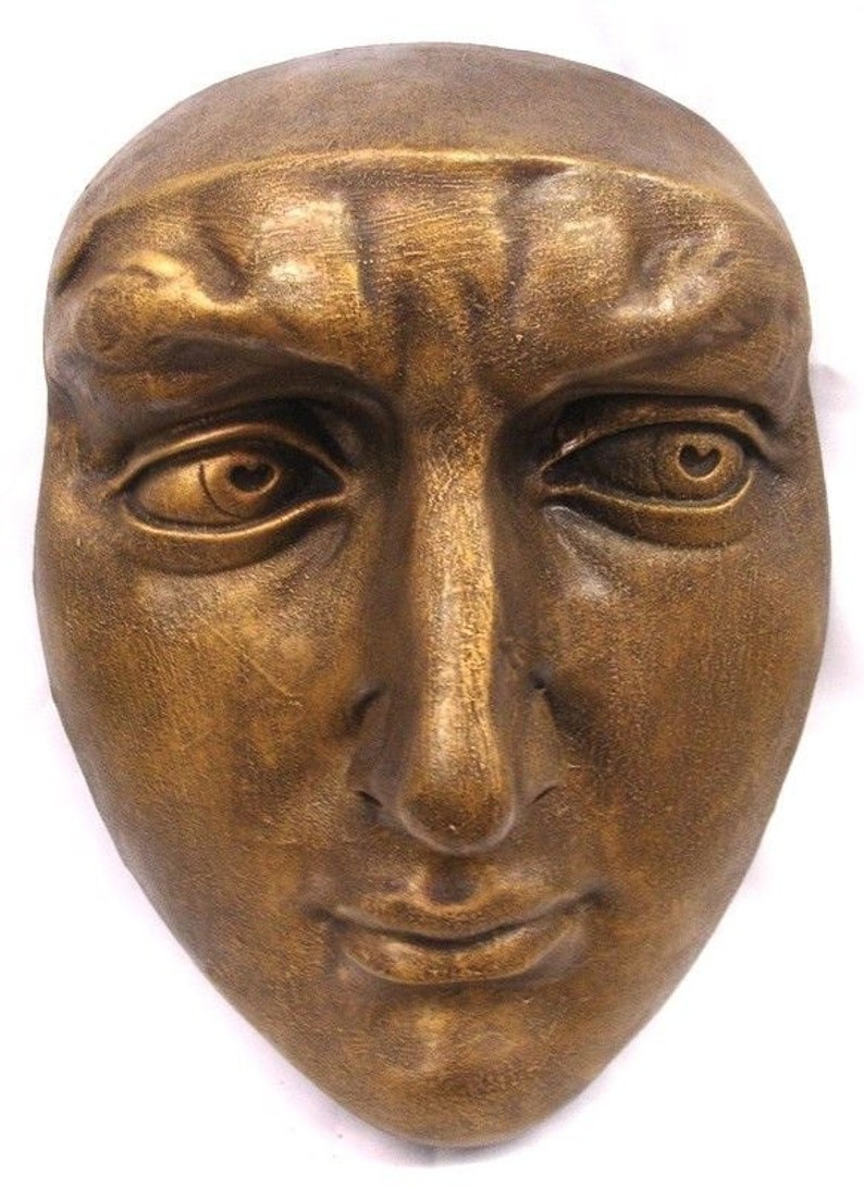 Huge 20 Greek Art Reproduction Michelangelo's David Face Mask Antique ...