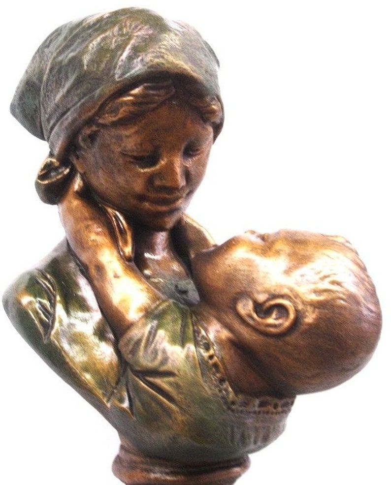 Victorian Mother and Child Statue Classic Art Sculpture - Etsy