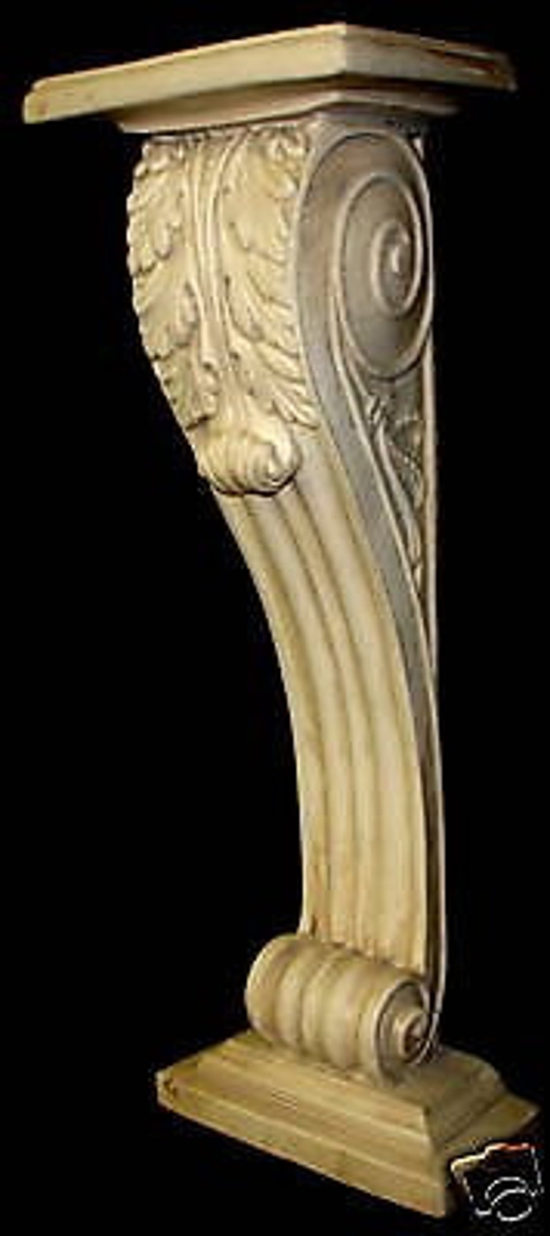 32 Tall Scroll Column Pedestal Table Top Home Decor - Etsy