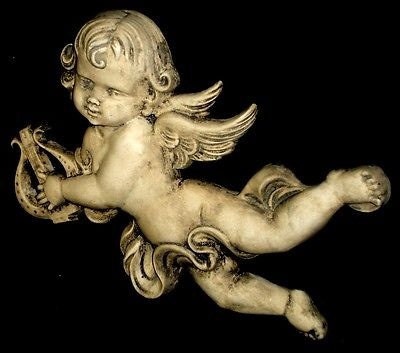 Cupid Music Eros Angel Greek Roman Art Wall Sculpture - Etsy