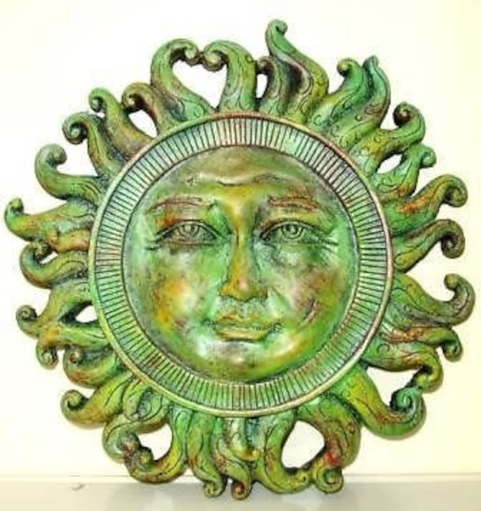 Celestial Sun Sculpture Wall Plaque Home Garden Decor - Etsy