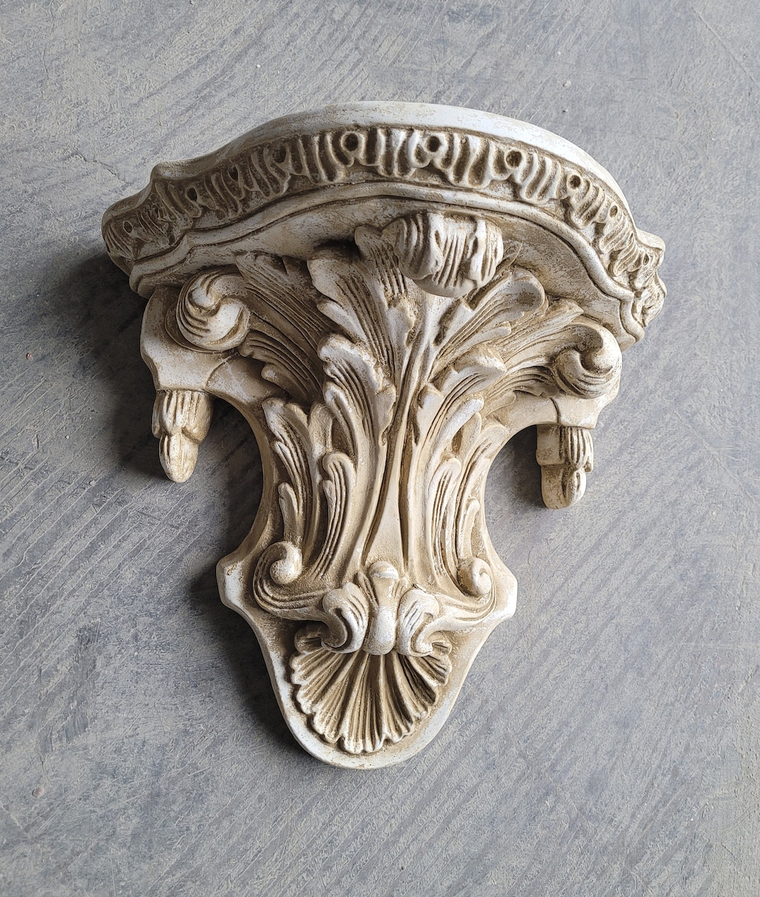 Acanthus Leaf Tassel Wall Corbel Sconce Bracket Vintage # 22046 - Etsy