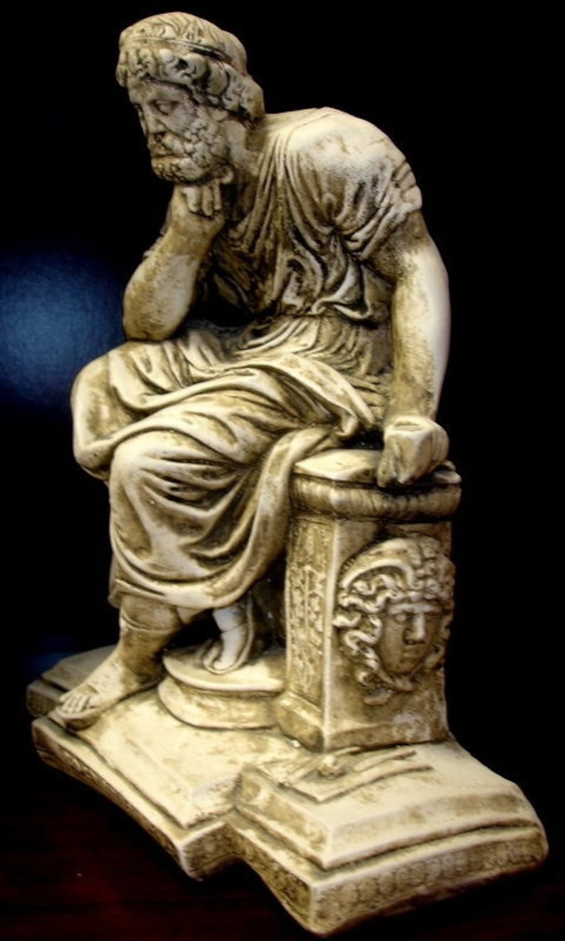 Statue of Seated Socrates Home Decor Sculpture Statue Art - Etsy
