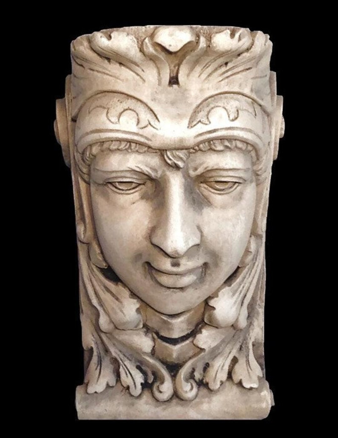 Lady Soldier Head Corbel Vintage Reproduction King Face Head Collection ...
