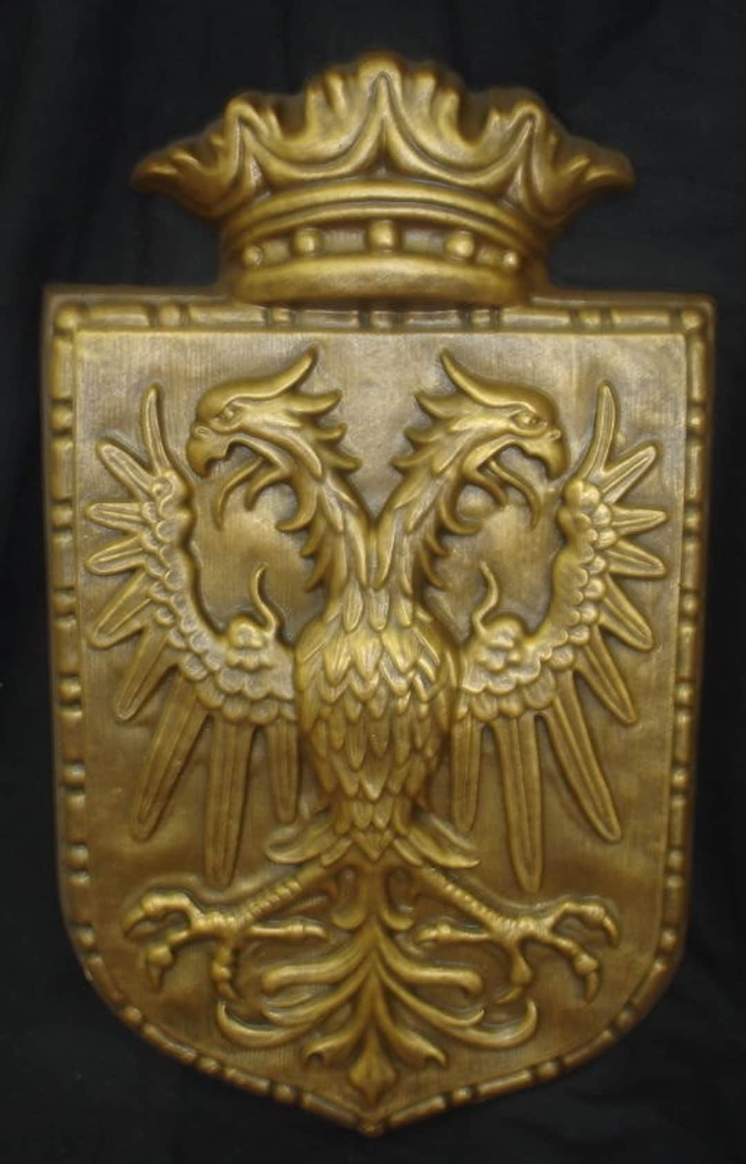Double Headed Eagle Crest Shield Coat Arms Herald - Etsy