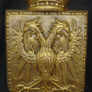 Double Headed Eagle Crest Shield Coat Arms Herald - Etsy