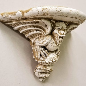 Gargoyle Wall Sconce Vintage Dragon Mythical Shelf Bracket # 15065 - Etsy