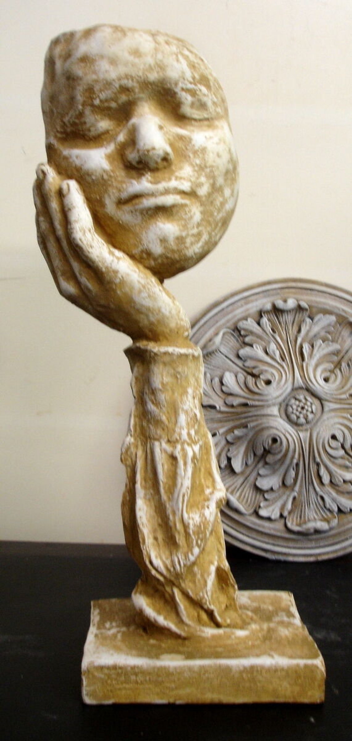 20 Face in Hand Statue Art Deco | Etsy