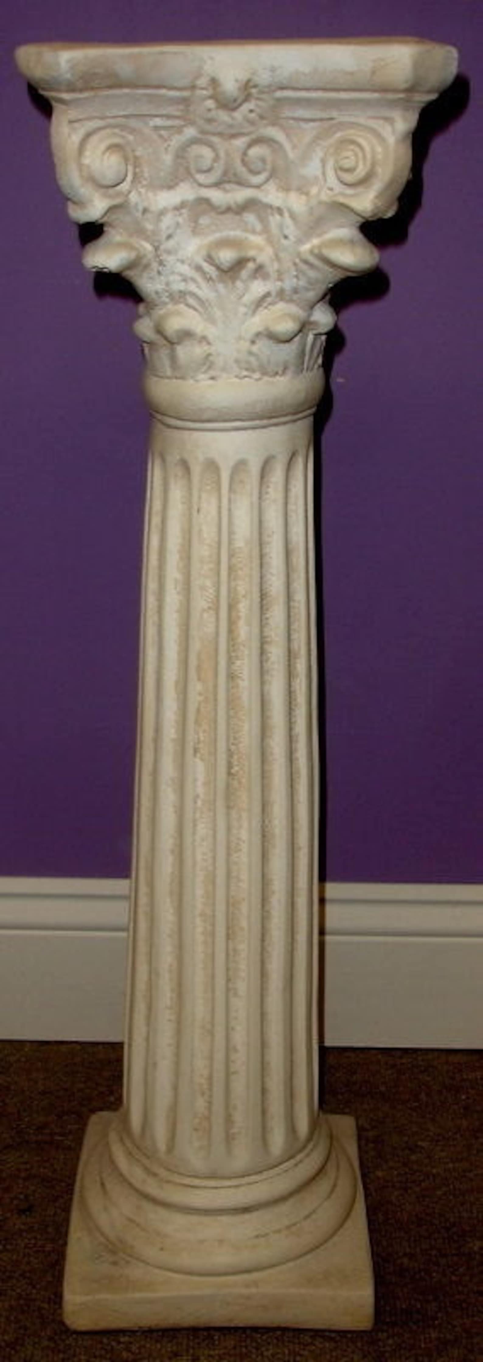 Classic Greek Roman Column Pedestal Corinthian Style Fluted | Etsy