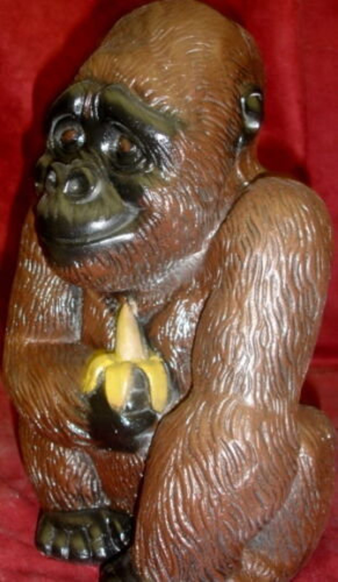 Gorilla Vintage Statue Ape Monkey Sculpture | Etsy