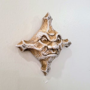 Star Face Celestial Mask Wall Decor Antique Finish - Etsy