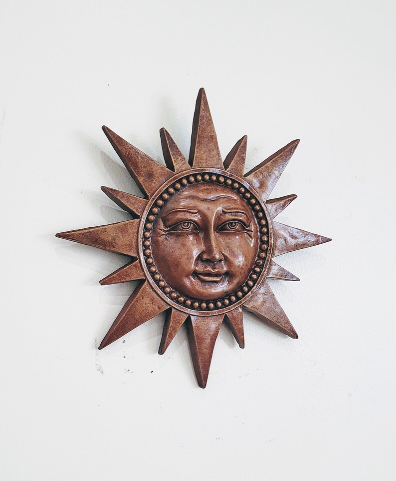 Celestial Spike Sun Sculpture Wall Plaque Home Decor - Etsy