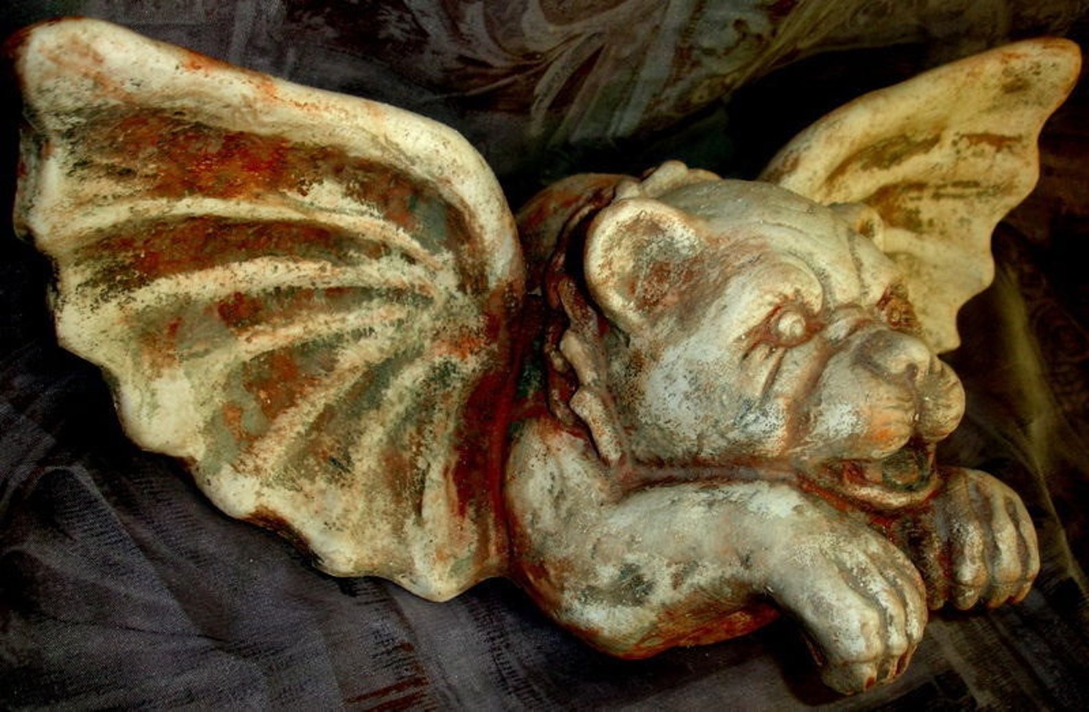 Mythical Chained Winged Gargoyle Wall Plaque Art - Etsy