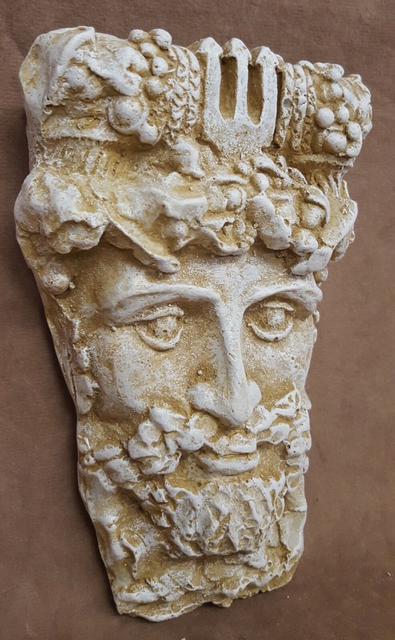 Neptune Face Wall Plaque Home Garden Decor # 10033 - Etsy