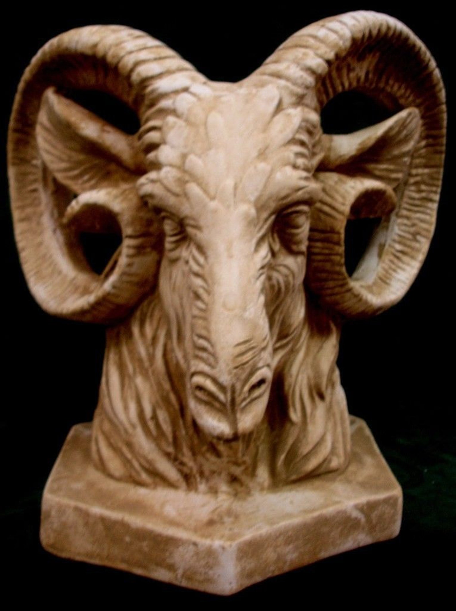 Vintage Antique Finished Ram Head With Horns Limited Edition | Etsy