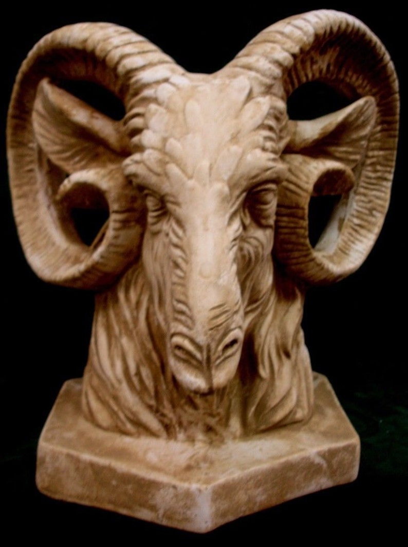 Vintage Antique Finished Ram Head With Horns Limited Edition - Etsy