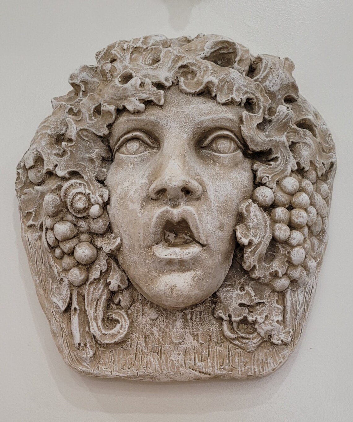 Bacchus Face Wall Plaque Architectural Accent Vintage - Etsy