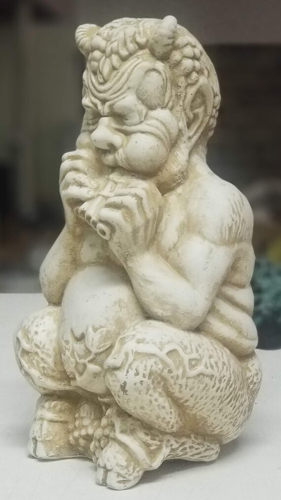 Pan Statue Shepherd Flocks Goat Reed Keeper Pipe - Etsy
