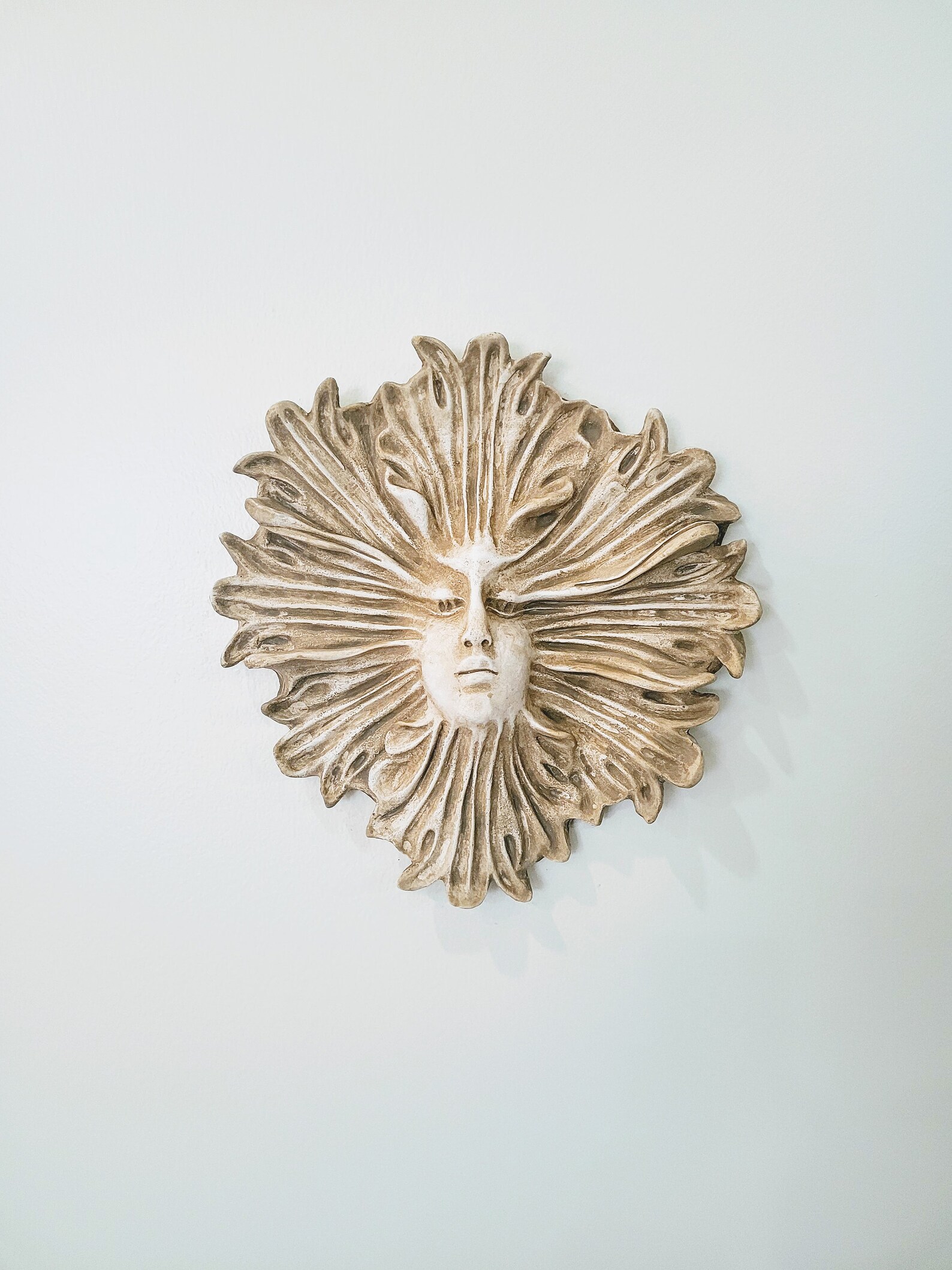 14 Dryad All Leaf Green Woman Face Wall Plaque 10060 | Etsy