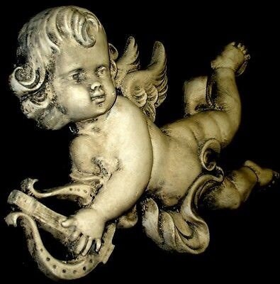 Cupid Music Eros Angel Greek Roman Art Wall Sculpture - Etsy