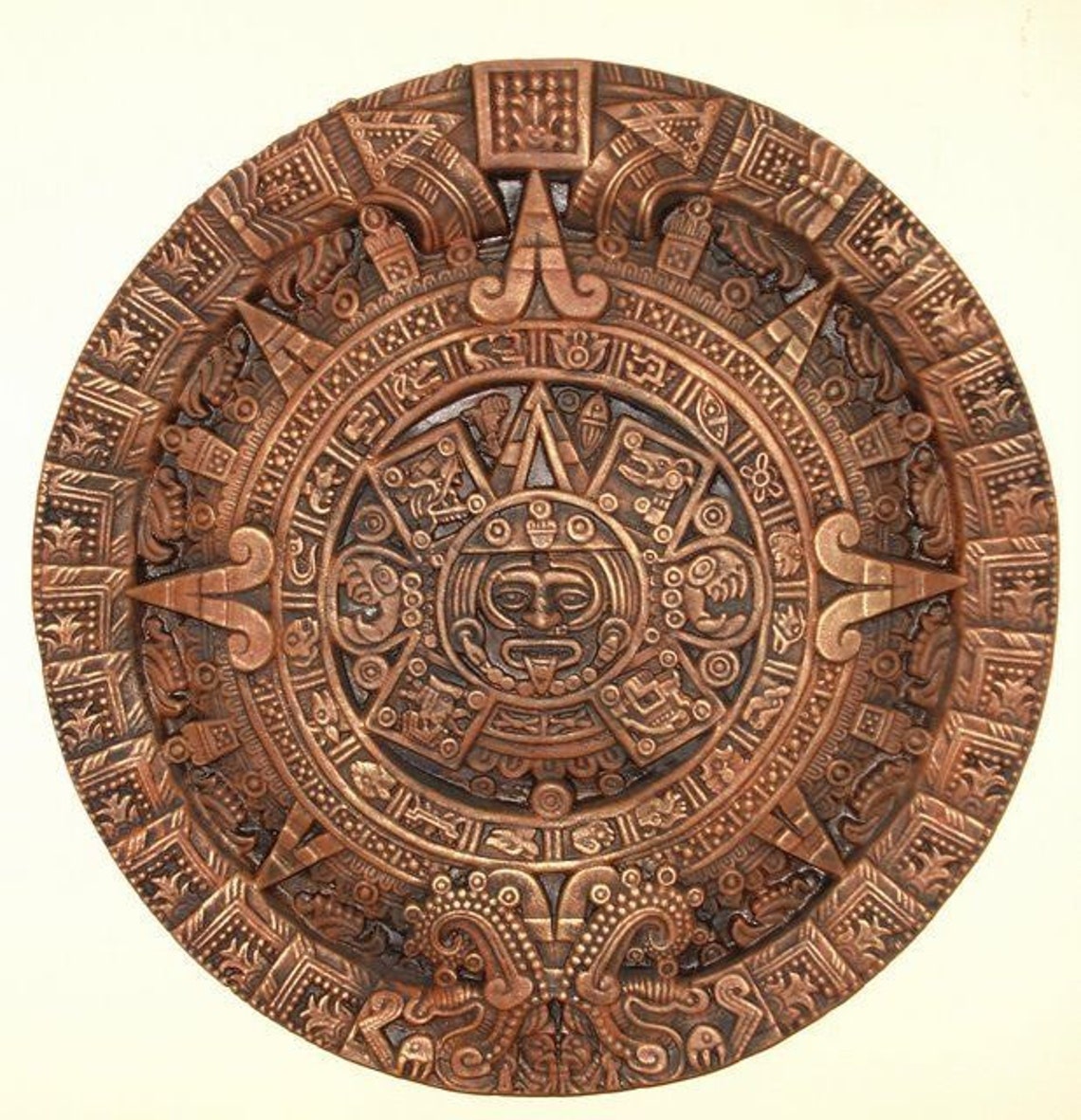 18 Aztec Calendar Wall Sculpture Plaque | Etsy